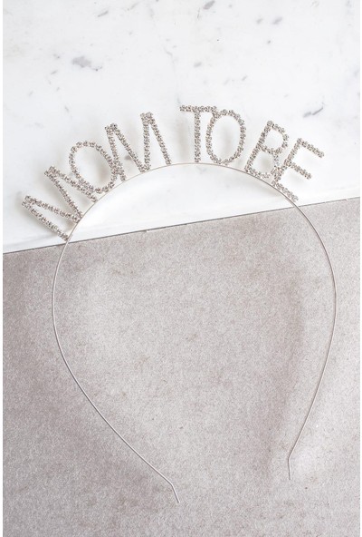 Happyland Mom To Be Gümüş Renk Taşlı Taç