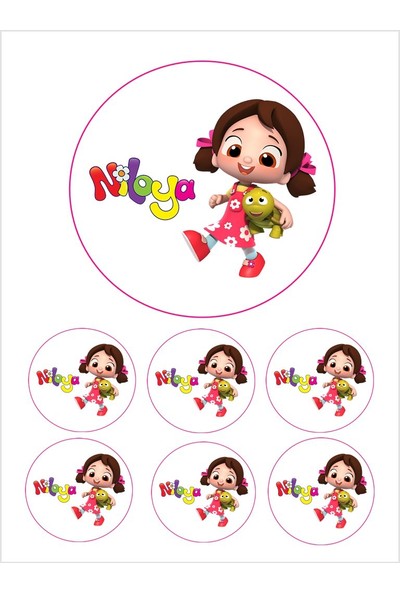 Yenilebilir Pasta Resmi Pirinç Kağıdından Niloya 6-8-10 Kişilik Pastaya Uygun 16 cm Yenilebilir Pasta Resmi Pirinç Kağıdından Niloya 6-8-10 Kişilik Pastaya Uygun 16 cm