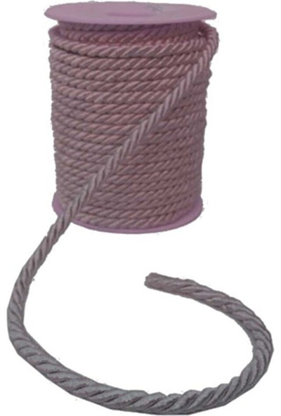 Kordon Ip Sarmanlı 6 mm Örgü Ip - 20 Metre Natural