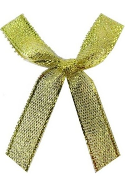 Fiyonk Hazır Satenden Yaldızlı 1cm - 100 Adet Altın Fiyonk Hazır Satenden Yaldızlı 1cm - 100 Adet Altın