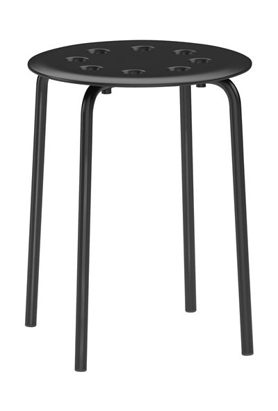 IKEA Tabure, Siyah Ikea Genişlik 40CM Siyah Renk Yuvarlak Tabure IKEA Tabure, Siyah Ikea Genişlik 40CM Siyah Renk Yuvarlak Tabure