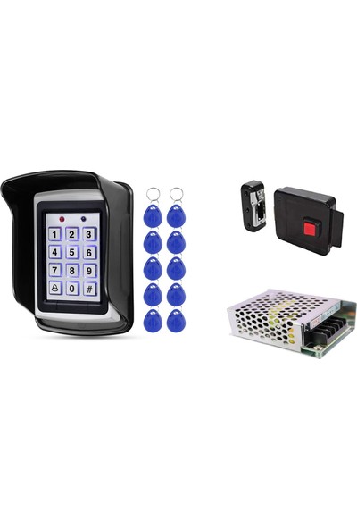 Rfıd Şifreli Kapı Kilidi -Metal Otomat Set Koruyucu Kapak Geçiş Sistemi Set Rfıd Şifreli Kapı Kilidi -Metal Otomat Set Koruyucu Kapak Geçiş Sistemi Set
