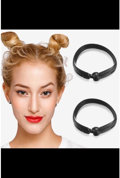 Takıştır Siyah Renk Ikili Topuz Aparatı