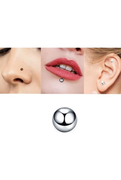 Deliksiz Ultra Güçlü Mıknatıslı Kulak Dudak Fake Top Piercing Deliksiz Ultra Güçlü Mıknatıslı Kulak Dudak Fake Top Piercing