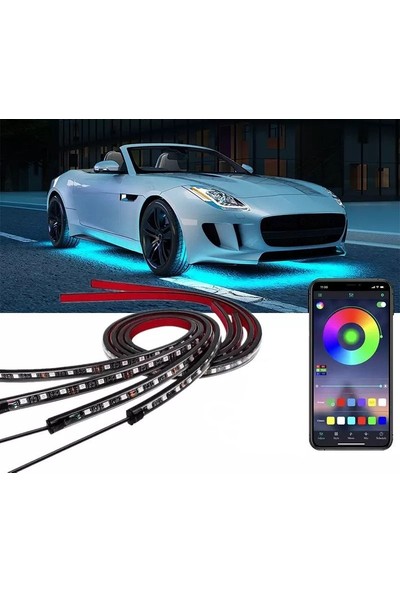 Araç Altı Rgb Neon LED App Kontrollü LED Şerit Android / Ios