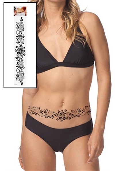 Takıştır Geçici Bel ve Bacak Dövme Tattoo