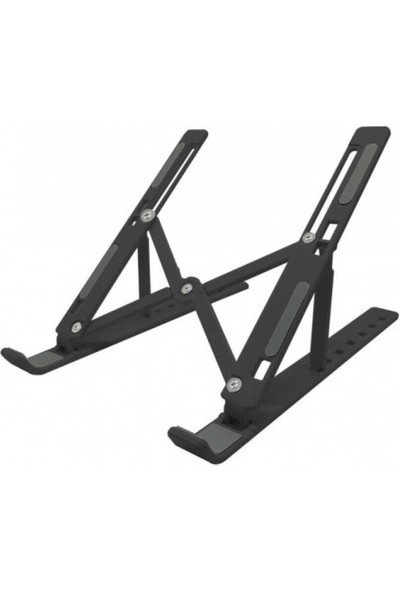 7 Kademeli Ayarlı Katlanabilir Laptop Tablet Standı Siyah 7 Kademeli Ayarlı Katlanabilir Laptop Tablet Standı Siyah
