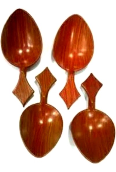 Oyun Kaşığı Kısa Saplı Kına Gecesi Kaşığı Yumurta Kaşığı 4 Adet