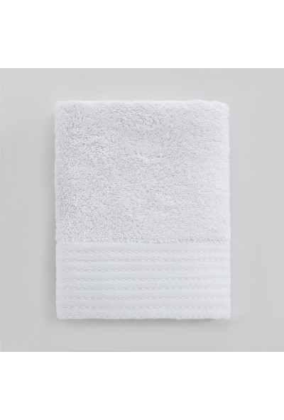 Chakra Lanca Yüz Havlusu 50 x 90 cm Açık Gri