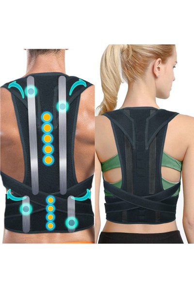 Ankaflex Yeni Nesil Kadın Erkek Dik Durus Korsesi Kambur Önleyici Korse Omuz Bel Sırt Korsesi