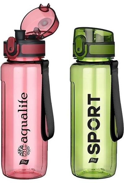 Okul Su Matarası Suluk (500ML) Bpa Içermez Kokusuz 2li Matara Okul Su Matarası Suluk (500ML) Bpa Içermez Kokusuz 2li Matara