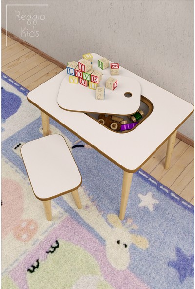 Reggio Kids & Plants Çocuk Masa Sandalye Aktivite Masası - Cocuk Masa Calısma Pembe Sepetli Reggio Kids & Plants Çocuk Masa Sandalye Aktivite Masası - Cocuk Masa Calısma Pembe Sepetli