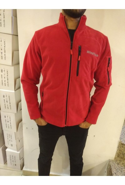 Motospartan Polar Mont Softshell Kırmızı [2x-Large Beden] Içi Polarlı Rüzgara