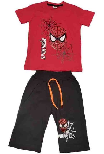 Erkek Çocuk Spiderman Örümcek Adam Baskılı 2'li Takım Erkek Çocuk Spiderman Örümcek Adam Baskılı 2'li Takım