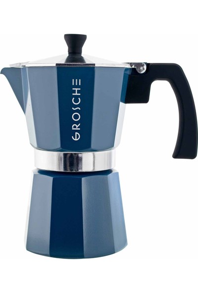 Grosche Milano Moka Pot Mavi 6 Cup 275 ml