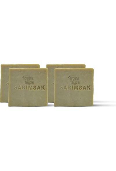 Organik Teyze Sarımsak Sabunu (El Yapımı) 100G x 4 Adet