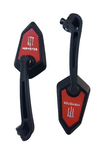 Motosiklet Üniversal Ayna Modifiye Kosa Ayna Monster Kırmızı Motosiklet Üniversal Ayna Modifiye Kosa Ayna Monster Kırmızı