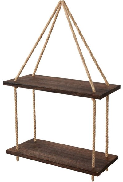 Armir Ahşap Dekoratif Banyo Düzenleyici 2 Katlı Raf