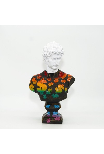 Pablofi Polyester David Büst Heykeli Pablofi Polyester David Büst Heykeli