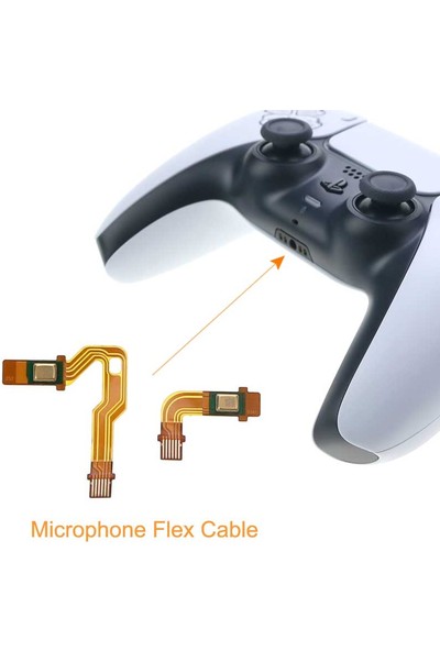 Sony Playstation 5 Ps5 Kol Için 1 Çift Mikrofon Flex Kablo Sony Playstation 5 Ps5 Kol Için 1 Çift Mikrofon Flex Kablo