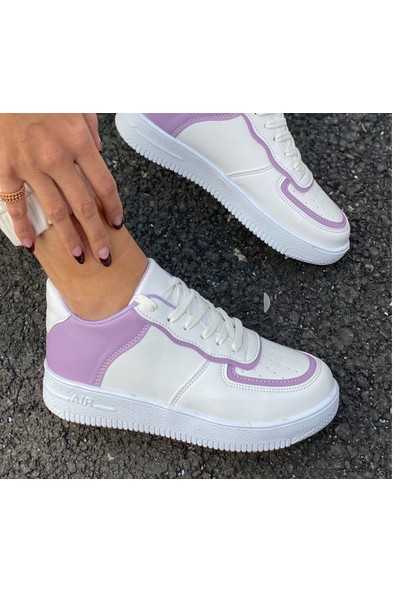 Yuna Kadın Siyah Spor Ayakkabı Sneaker AYST38 40