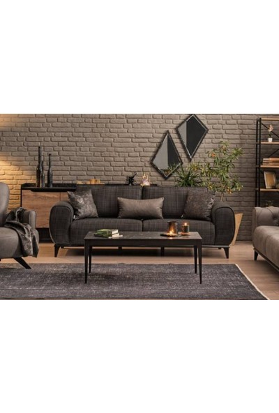 Doressa Bachen Dark Üçlü Kanepe