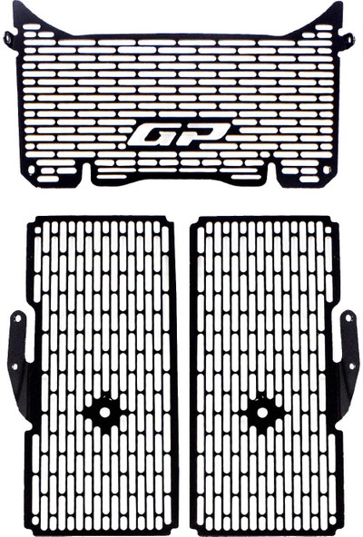 Gp Kompozit Ducati Multistrada V4 2021-2022 Uyumlu Radyatör Koruma Siyah