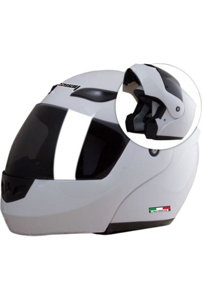 Sway Motosiklet Çene Açılır Siyah Camlı Beyaz Kask Large Sw 920 Sway Motosiklet Çene Açılır Siyah Camlı Beyaz Kask Large Sw 920