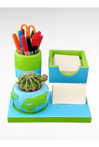 S&D Home Hediyelik Dörtlü Beton Ofis Seti Kalemlik Kartvizitlik Bloknotluk ve Sukulentlik Dekoratif Hediye S&D Home Hediyelik Dörtlü Beton Ofis Seti Kalemlik Kartvizitlik Bloknotluk ve Sukulentlik Dekoratif Hediye