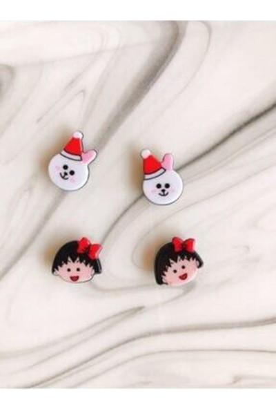 Yeşim Aksesuar Mıknatıslı Çocuk Küpe,çocuk Küpe,kardanadam Çocuk Küpesi Mıknatıslı(2 Çift Yeşim Aksesuar Mıknatıslı Çocuk Küpe,çocuk Küpe,kardanadam Çocuk Küpesi Mıknatıslı(2 Çift