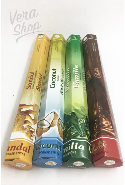 Sin@rasta Tütsü 4 Çeşit Sandal Ağacı, Hindistan Cevizi, Vanilya, Çikolata 80 Adet Tütsü Çubuğu Sin@rasta Tütsü 4 Çeşit Sandal Ağacı, Hindistan Cevizi, Vanilya, Çikolata 80 Adet Tütsü Çubuğu