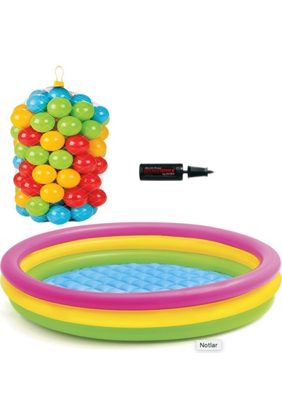 Vardem Oyuncak Bebek Havuz (86X25 Cm) +50 Top +Pompa