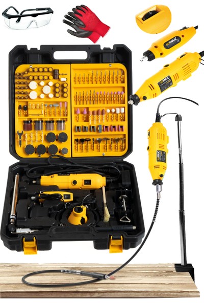 Stilmax Italy SUPER550 462 Parça 500W Devir Ayarlı Çift Adet Gravür Oyma Makinesi Dremel Taşlama Zımpara Set Stilmax Italy SUPER550 462 Parça 500W Devir Ayarlı Çift Adet Gravür Oyma Makinesi Dremel Taşlama Zımpara Set