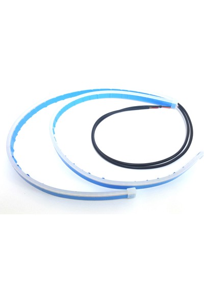 Tekstore Buz Mavi-Sarı Far Üstü Sinyalli Selamlamalı Kayar LED 60+60 cm Tekstore Buz Mavi-Sarı Far Üstü Sinyalli Selamlamalı Kayar LED 60+60 cm