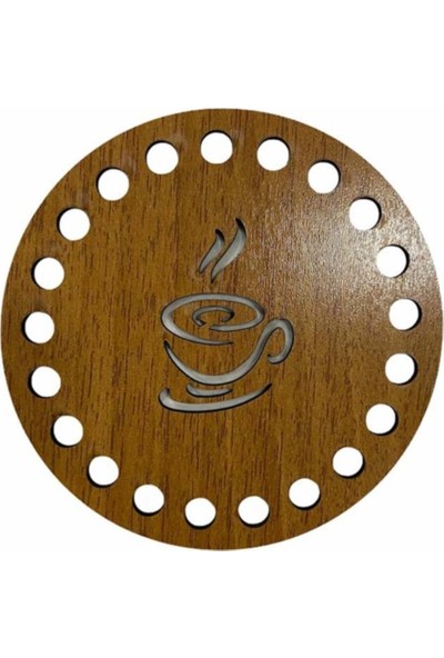 Yeni Hayat Ahşap Bardak Altlığı Tabanlık (6'lı Set)