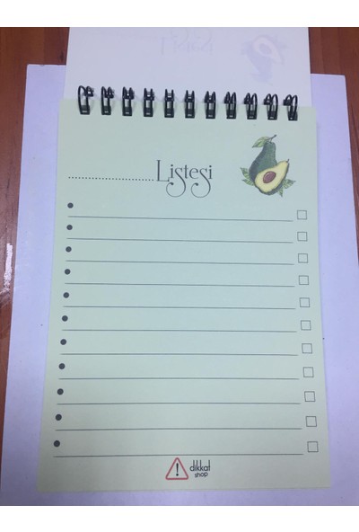 Avakado Desenli Yapılacaklar Listesi Not Defteri (64 Sayfa)