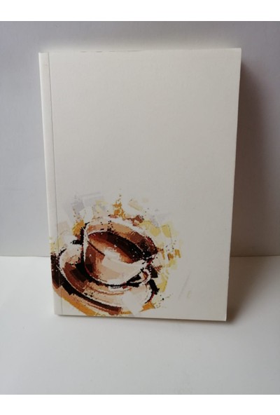 Kahve Temalı Defter, Çizgisiz, Ivory