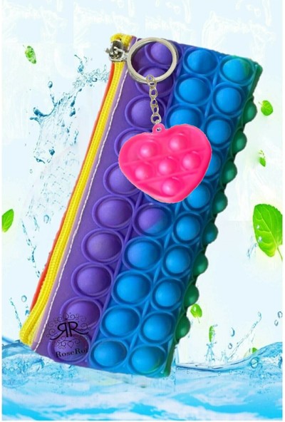 Roseroi Pop It Push Bubble Fidget Oyuncak Kalemlik Popit Gökkuşağı Kalem Kutu Anahtarlık Ikili Stres Oyunu Roseroi Pop It Push Bubble Fidget Oyuncak Kalemlik Popit Gökkuşağı Kalem Kutu Anahtarlık Ikili Stres Oyunu