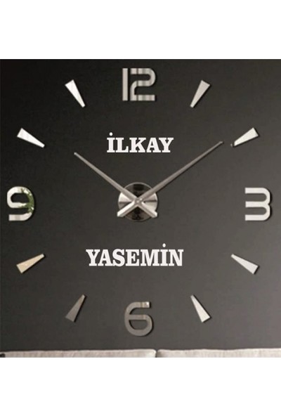 Hediye Kumsalı Kişiye Özel Dekoratif Pleksi Duvar Saati