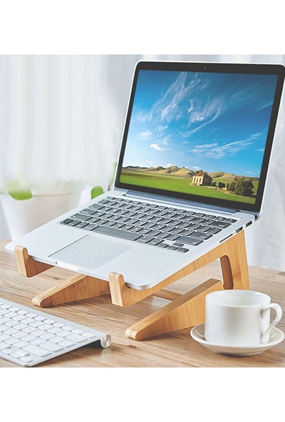 Ahşap Laptop Standı