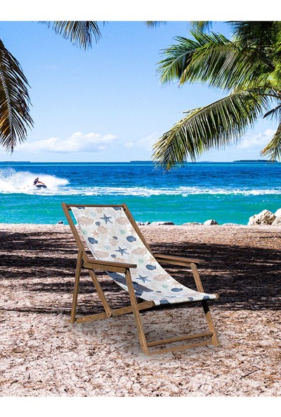 Ahşap Kolçaklı Piknik Sandalyesi Kısa Model