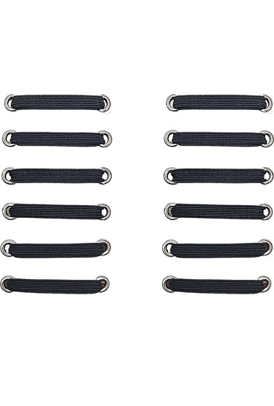 İpek Bazaar Pratik Lastikli Bağcık 12 Parça Yetişkin ve Çocuk Ayakkabı Bağcığı Spor ve Klasik Ayakkabılar Için Ayakkabı Ipi