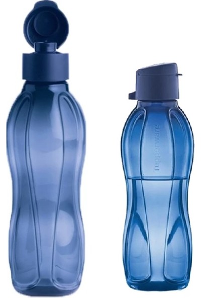 Tupperware Pratik Kapak 1 Lt ve 500 ml Lacivert 2li Matara Şişe Suluk Set Tupperware Pratik Kapak 1 Lt ve 500 ml Lacivert 2li Matara Şişe Suluk Set