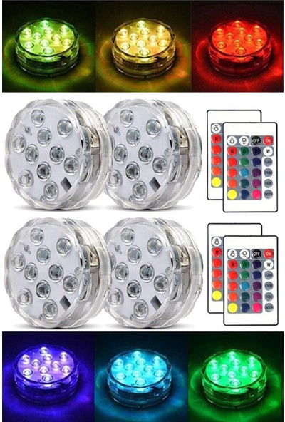 Nargile ve Havuz Içi LED Rgb Işık Aydınlatma Kumandalı Su Geçirmez LED Light Nargile ve Havuz Içi LED Rgb Işık Aydınlatma Kumandalı Su Geçirmez LED Light