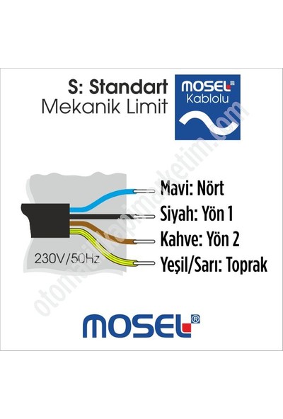 Mosel 13 Nm Düz Tüp Panjur/perde Motoru (Ø40 Lık Boru Uyumlu) Mosel 13 Nm Düz Tüp Panjur/perde Motoru (Ø40 Lık Boru Uyumlu)