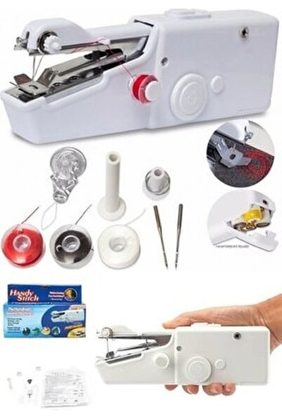 Handy Stitch Mini Dikiş Makinası Pratik Pilli El Makinesi Handy Stitch Mini Dikiş Makinası Pratik Pilli El Makinesi