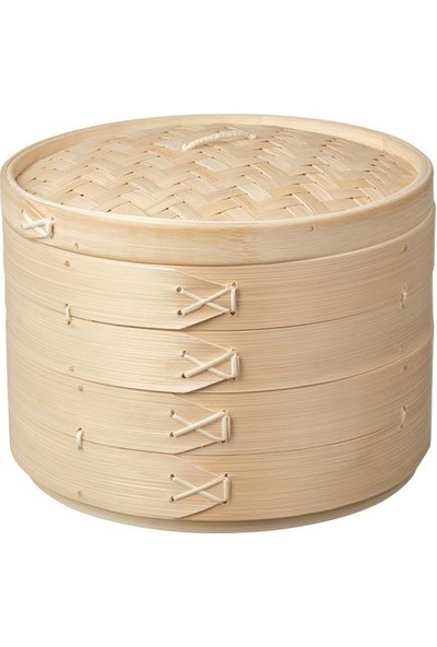 IKEA Buharda Pişirici, Bambu Ikea Hacim: 5.0 Lt-16 cm Buharda Pişirici