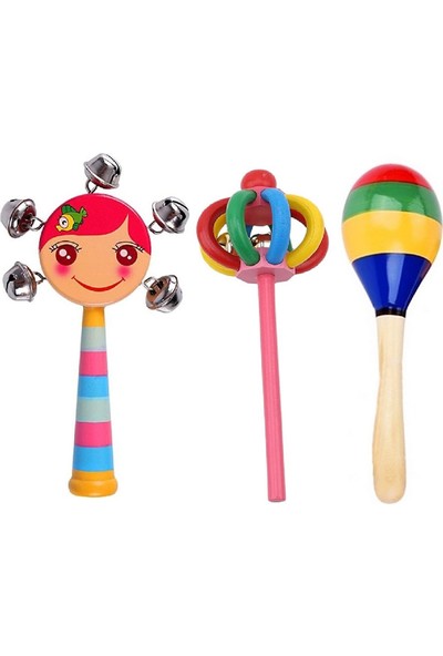 Ayas Eğitici Oyuncak 3'lü Ahşap Marakas Seti - Zilli - Ahşap Marakas Ahşap Müzik Aleti Ayas Eğitici Oyuncak 3'lü Ahşap Marakas Seti - Zilli - Ahşap Marakas Ahşap Müzik Aleti