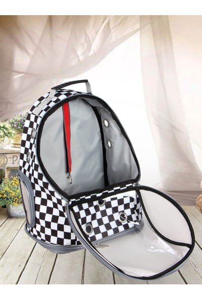 Tropheus Çanta Ufo Kedi ve Köpek Seyahat Çantası Ön Şeffaf Astronot Tropheus Çanta Ufo Kedi ve Köpek Seyahat Çantası Ön Şeffaf Astronot