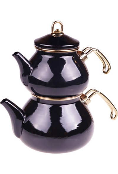 Taşev Beyzade Çaydanlık Takımı Siyah
